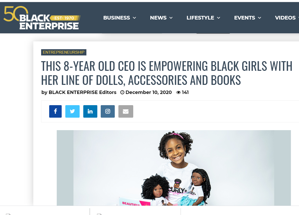 BE Feature: Empowering Girls - Our story – Beautiful Curly Me