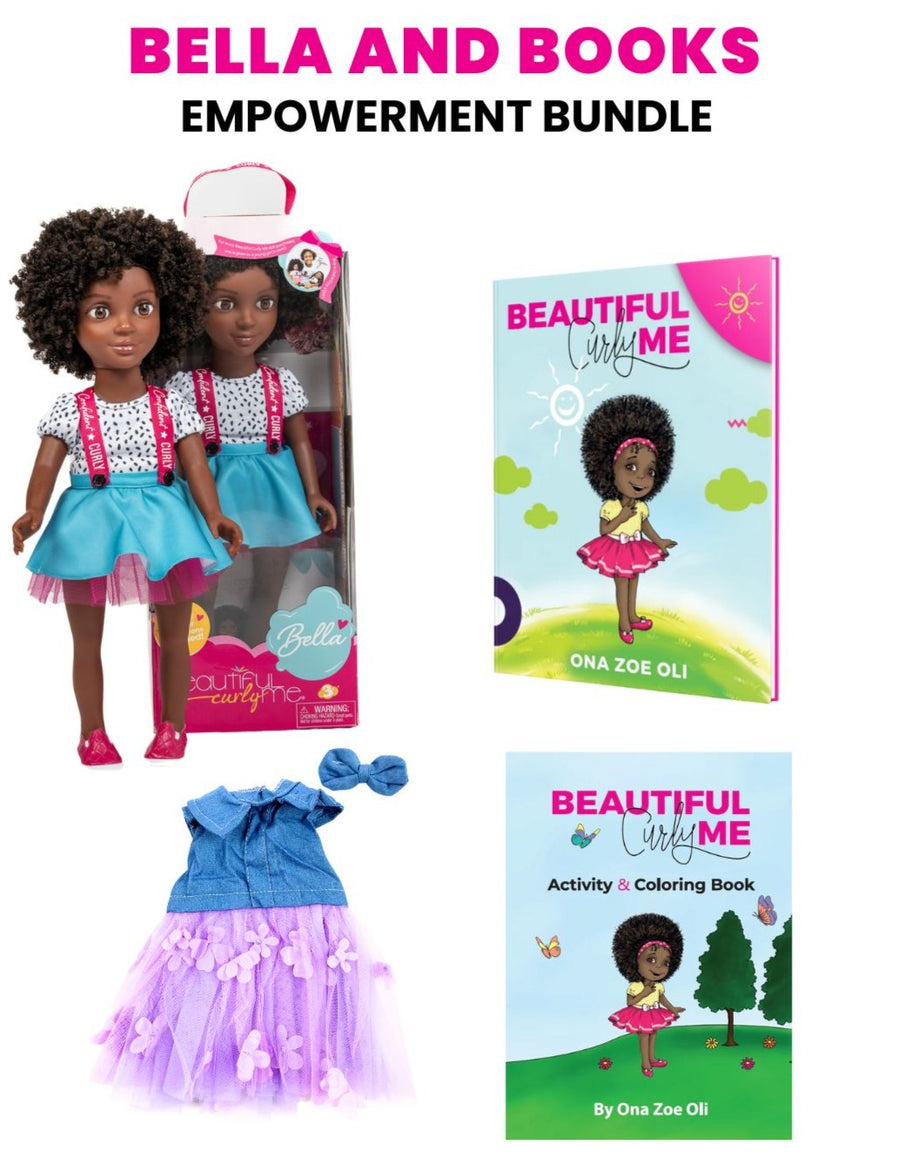 All- Beautiful Curly Me Collection of Dolls, Hair Care, Books and More