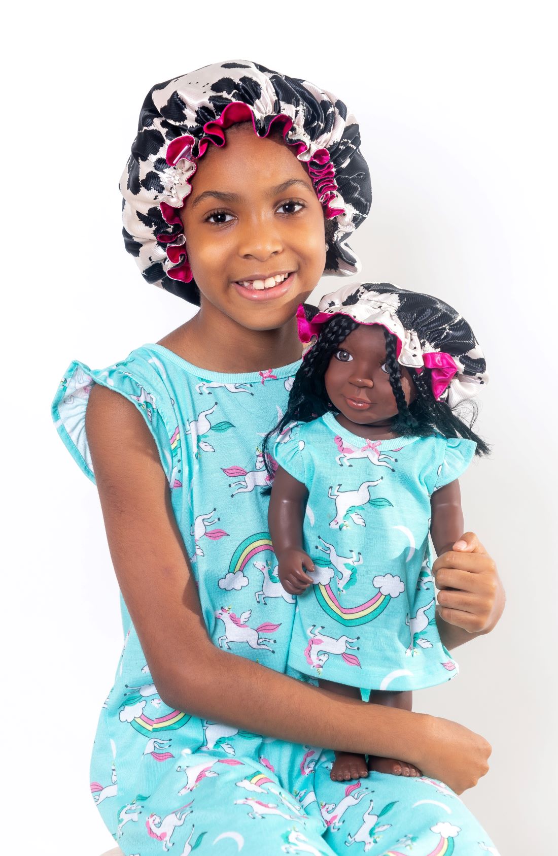 Reversible Satin Bonnets | Mini & Me (Matching Girl & Doll Bonnets ...